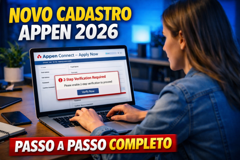 Novo Cadastro na Appen Connect : Passo a Passo Atualizado Para Criar ...